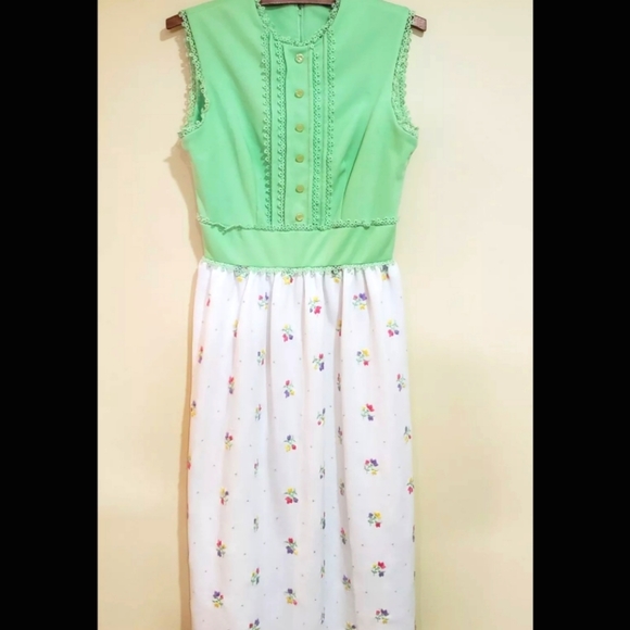 Dresses | Beautiful Vintage Vicky Vaughan Juniors Maxi Dress | Poshmark